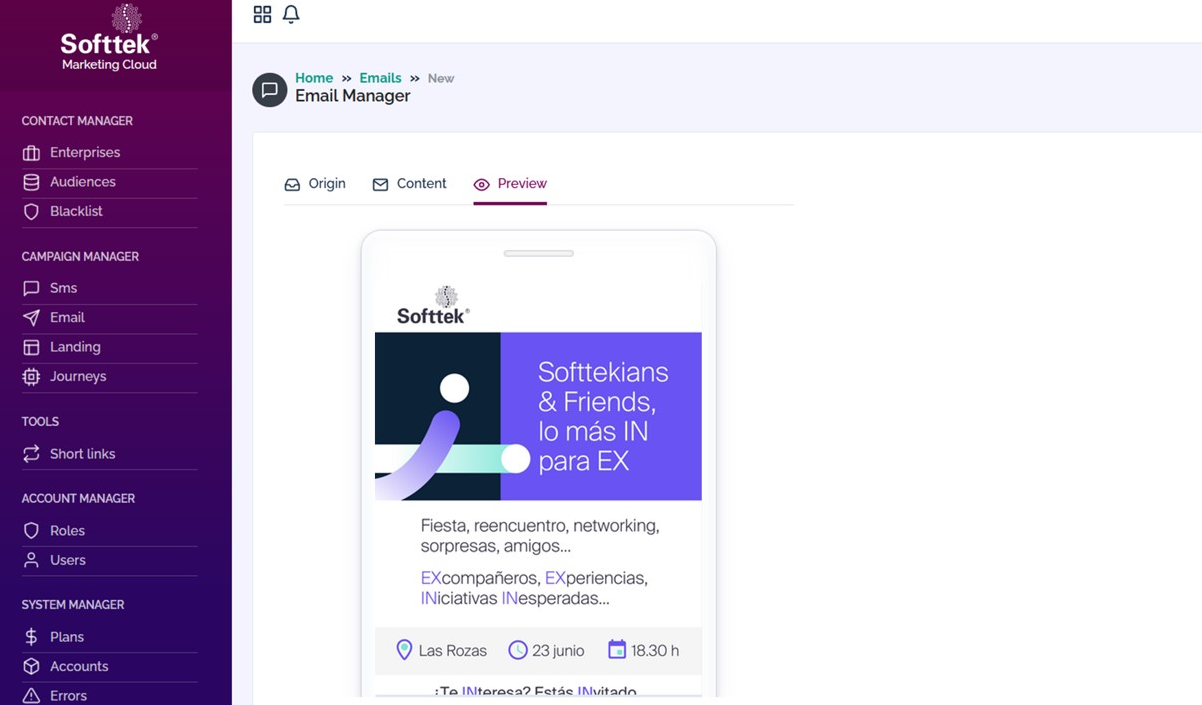 Softtek - Campaign Manager